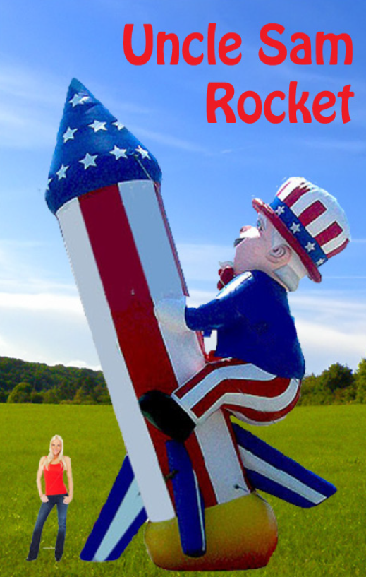 Inflatable - Uncle Sam Rocket 26’ – Mile High Inflatables